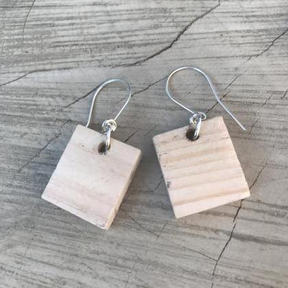 Sweet Little Wooden Scrabble Letter Earrings. on Luulla