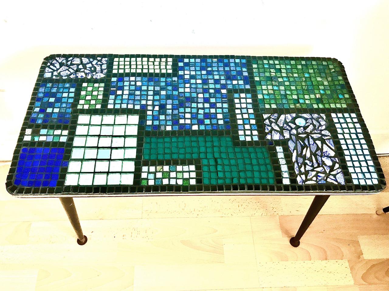 Pretty Patchwork Marnie Upcycled Mosaic Original Vintage Coffee Table ...