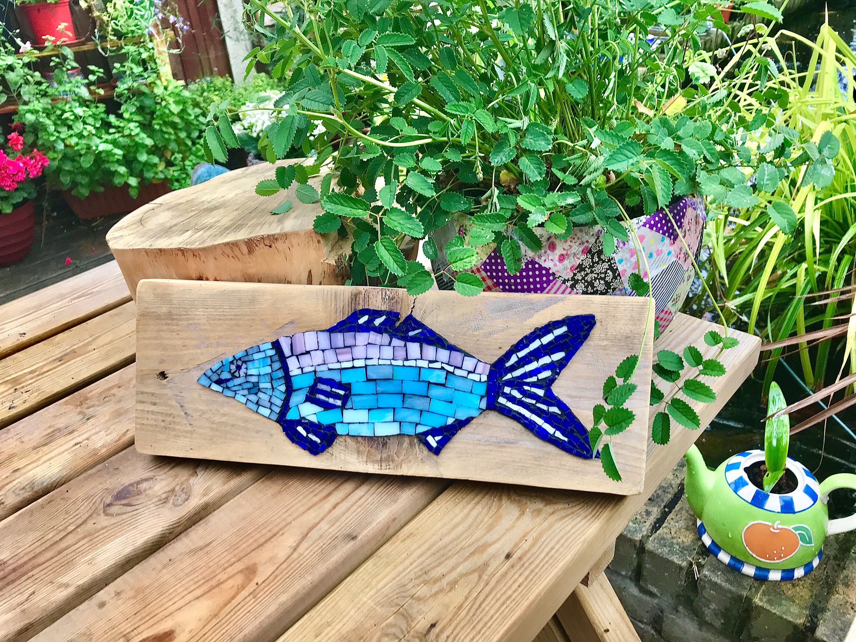 Billy Blue Fish Wall Art on Luulla
