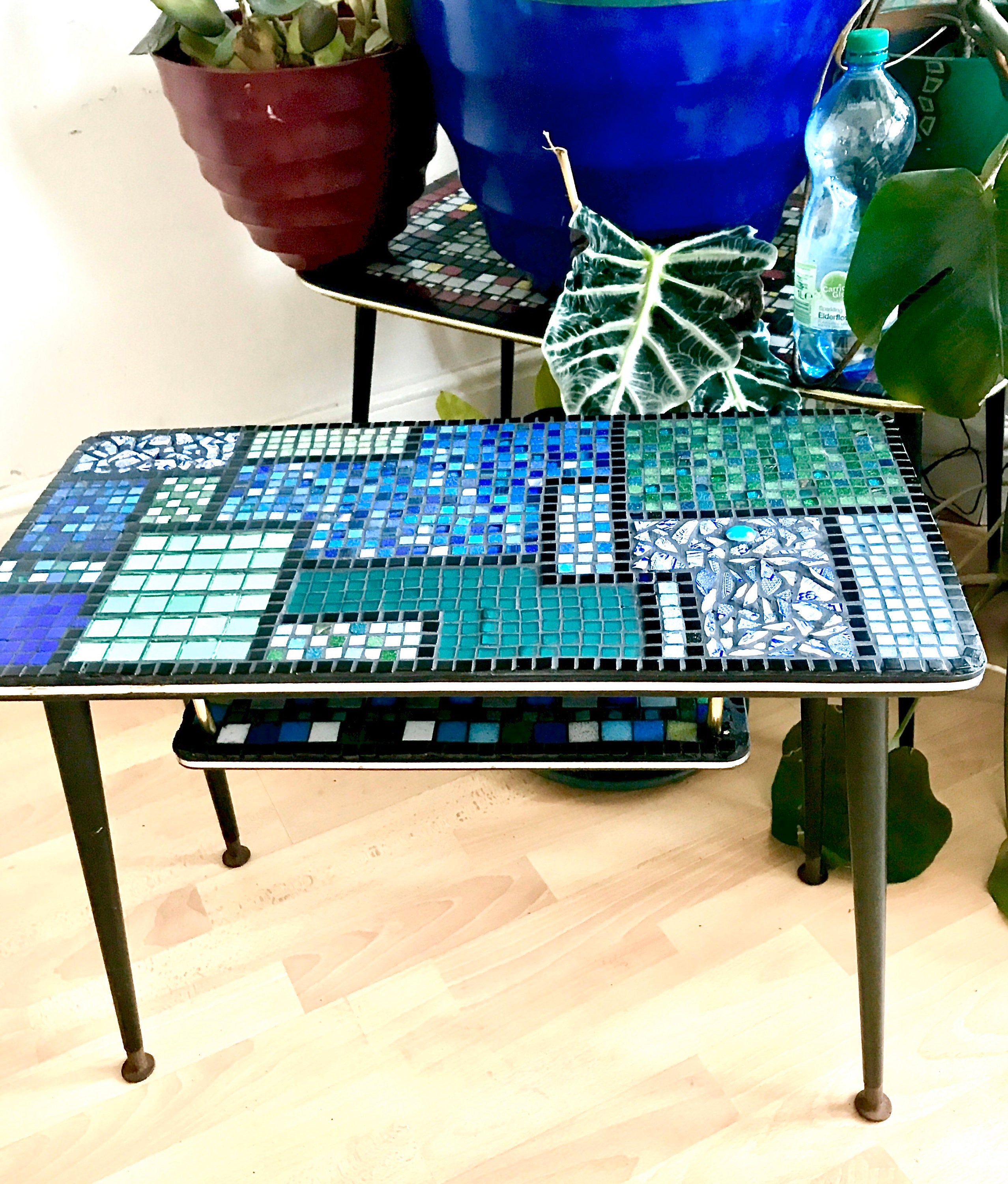 Pretty Patchwork Marnie Upcycled Mosaic Original Vintage Coffee Table ...